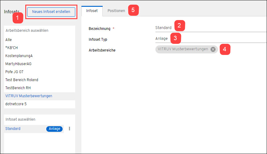 Infoset erstellen – VITRUV AG